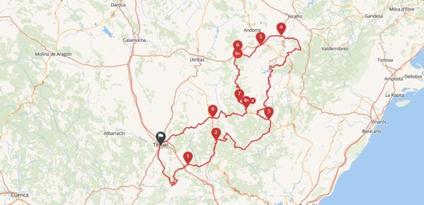 Ruta del silencio y Montes de Teruel en moto